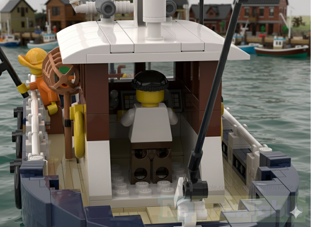 LEGO MOC-242166 Wooden fishing trawler by Frinke | Rebrickable - Build ...