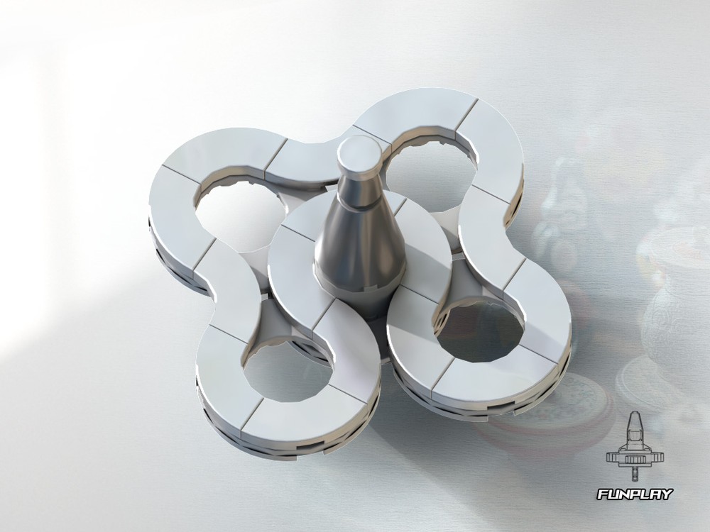 LEGO MOC Spinning Top #07 Geometric - Silver by Agilinzzz | Rebrickable ...