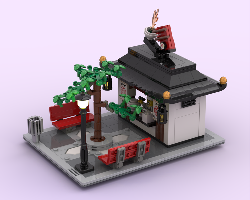 LEGO MOC Sushi Stand by elldaimo | Rebrickable - Build with LEGO