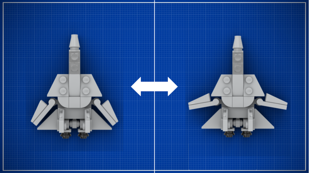 LEGO MOC F-14 Keychain by Aerobricks2 | Rebrickable - Build with LEGO