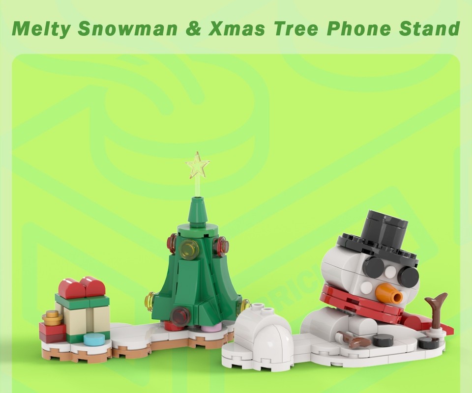 LEGO MOC Melty Snowman & Xmas Tree Phone Stand by Bricker31 ...