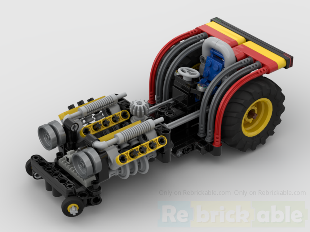 LEGO MOC-242318 Power Puller Small V6 by Nikolyakov | Rebrickable ...