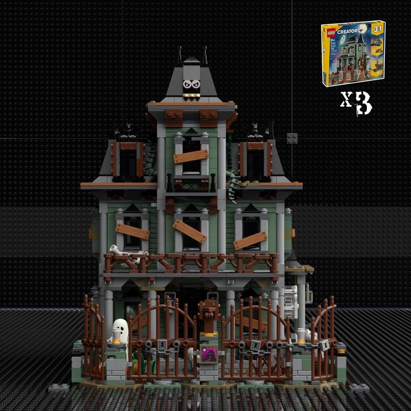 LEGO MOC-242330 Haunted House (Alternate build of 3x 31167 Haunted ...
