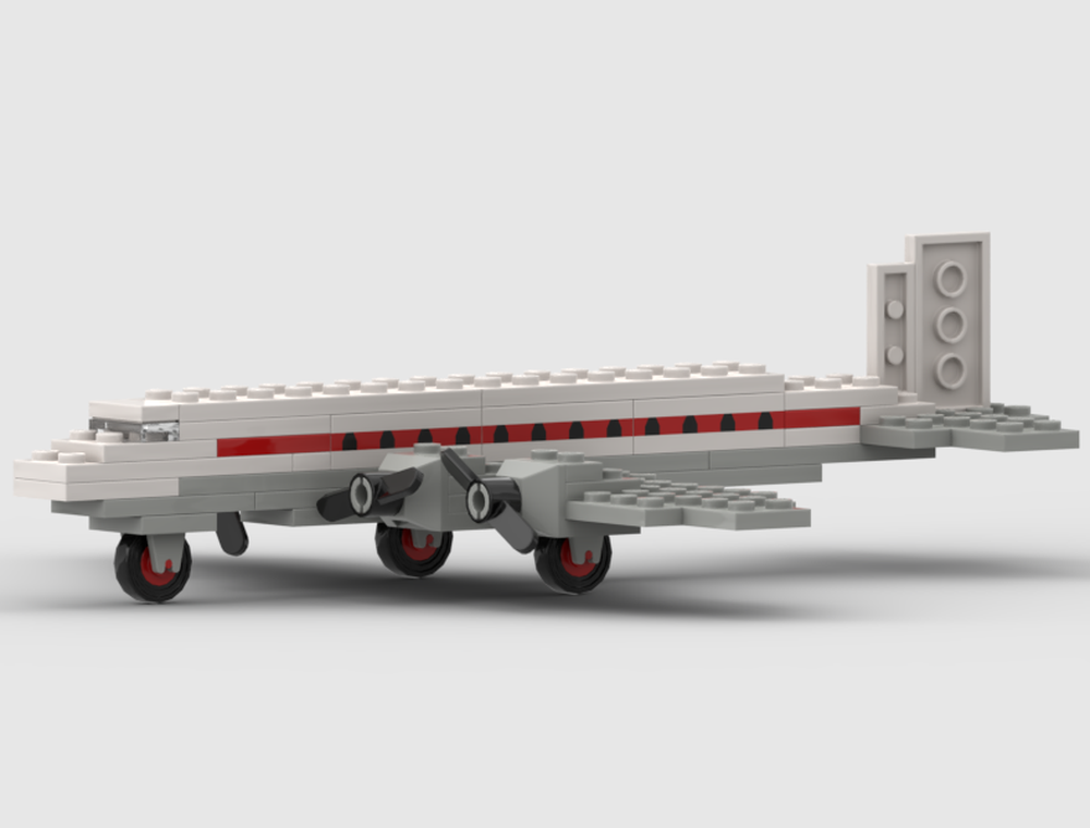 LEGO MOC-242394 Douglas DC-4 by luza70 | Rebrickable - Build with LEGO