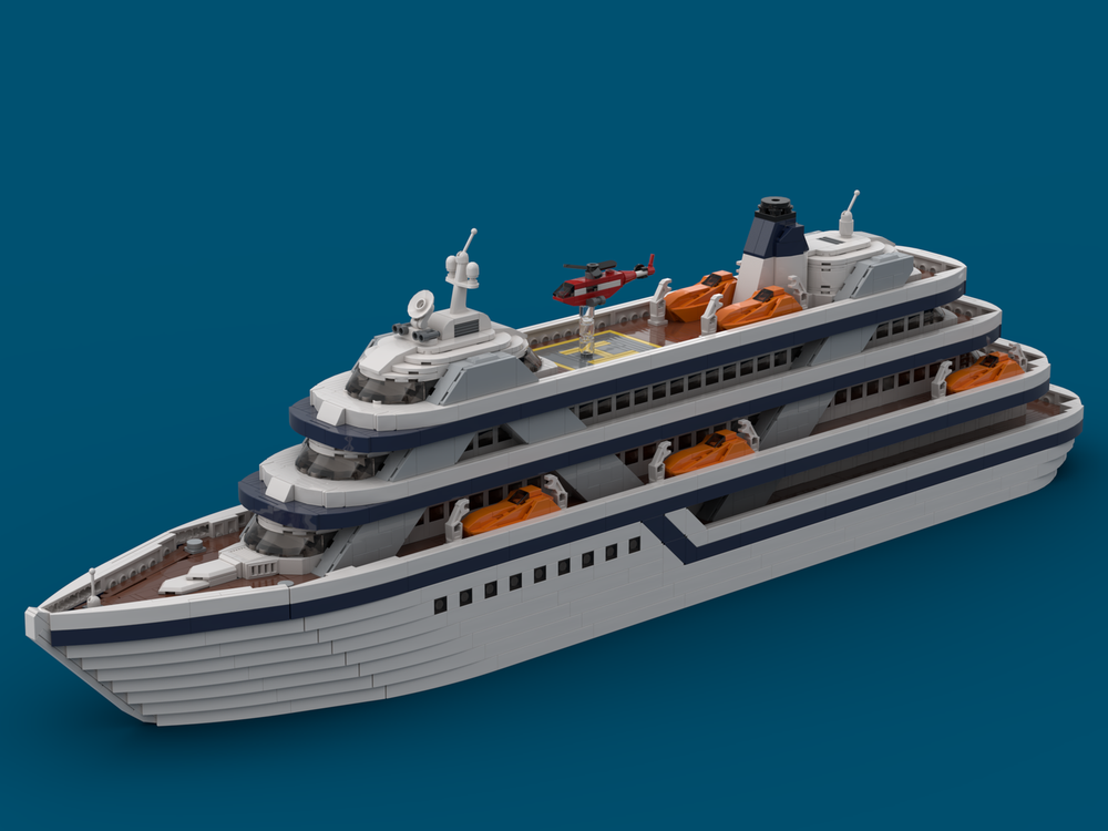 LEGO MOC "The Ship" - Cruise Ship / Passenger Ferry (microscale) by ...