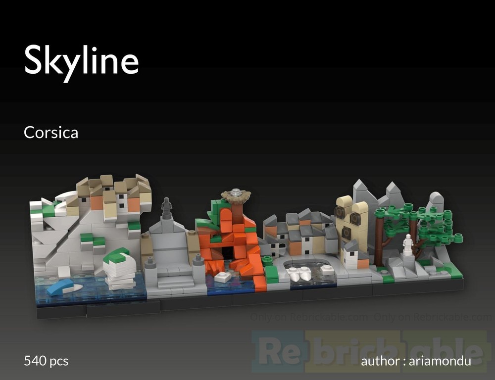 LEGO MOC Corsica skyline by ariamondu | Rebrickable - Build with LEGO