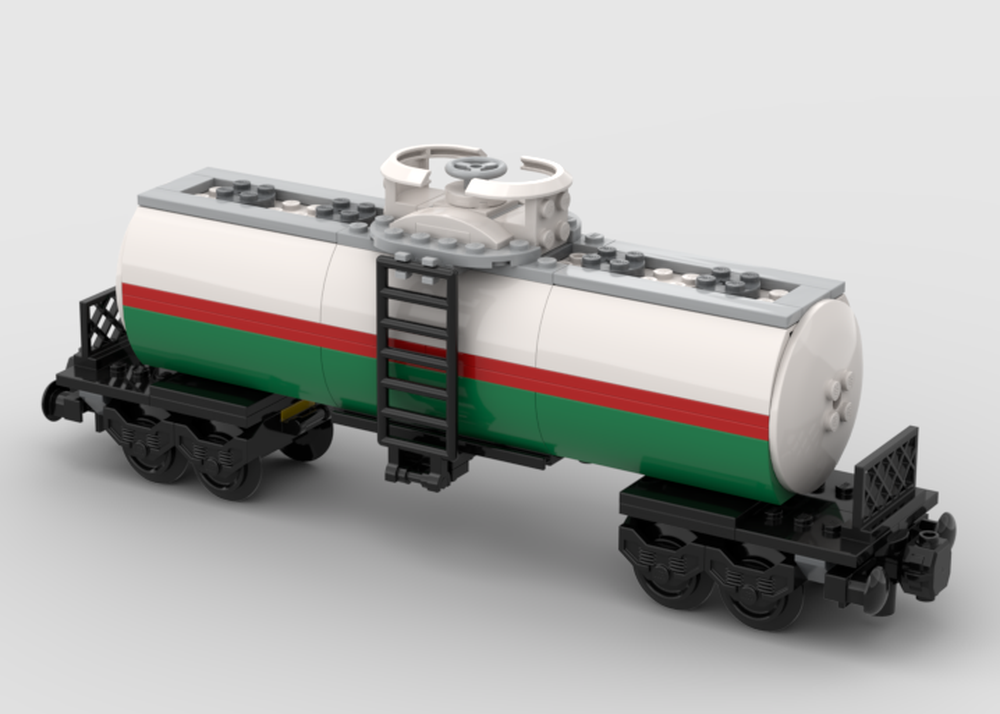 LEGO MOC-242472 3180 Octan fuel tank rail car by tzidik | Rebrickable ...