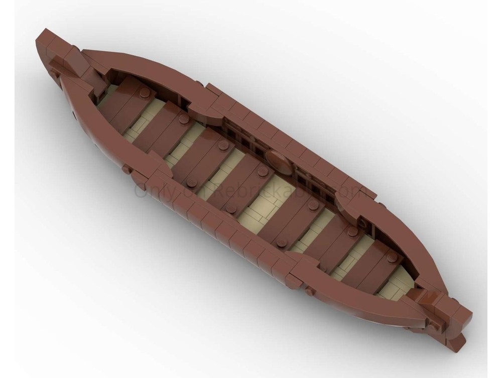 LEGO MOC-242492 Longboat by The Pirate Shipwright | Rebrickable - Build ...