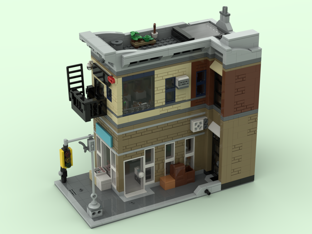 LEGO MOC-242550 Oscorp Shops by Kuragari1 | Rebrickable - Build with LEGO