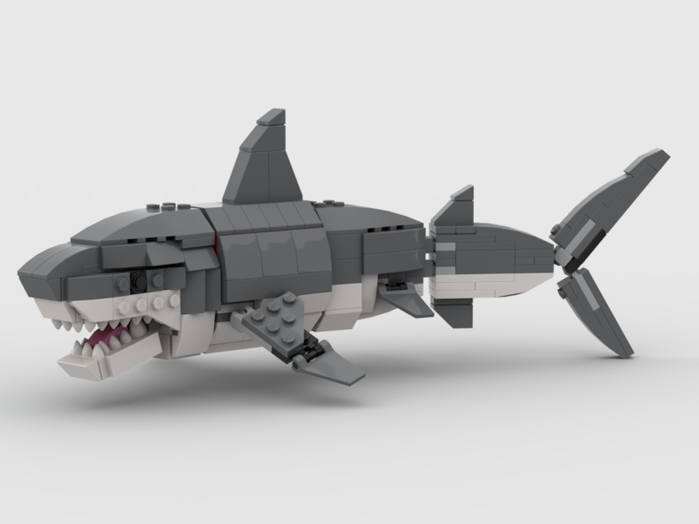 LEGO MOC Great White Shark by PeterRabbit | Rebrickable - Build with LEGO