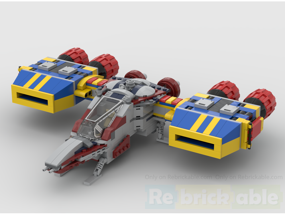 LEGO MOC-242563 Modular Manta Mk IV Flat-Twin Turbojet Engines by ...
