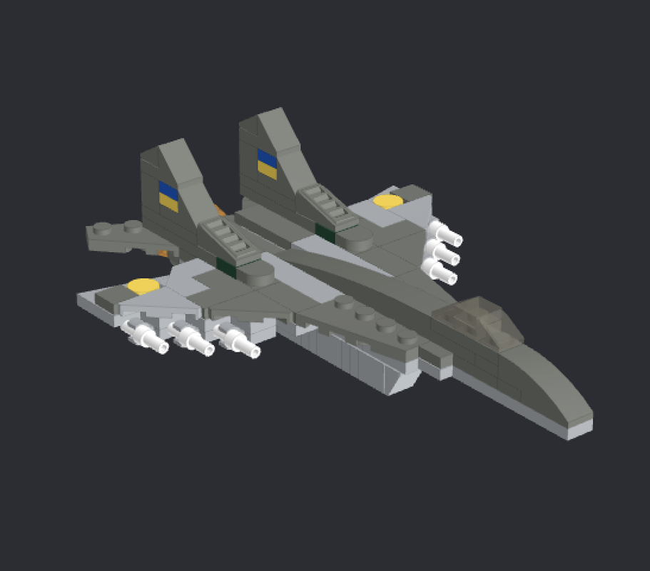 LEGO MOC-242586 Ukrainian MiG-29 mod of MOC-207514 by Kryptc009 ...