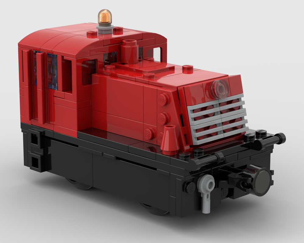 LEGO MOC 1:48 Scale GE 25-ton "Critter" (Circuit Cubes) by sambrik | Rebrickable - Build with LEGO