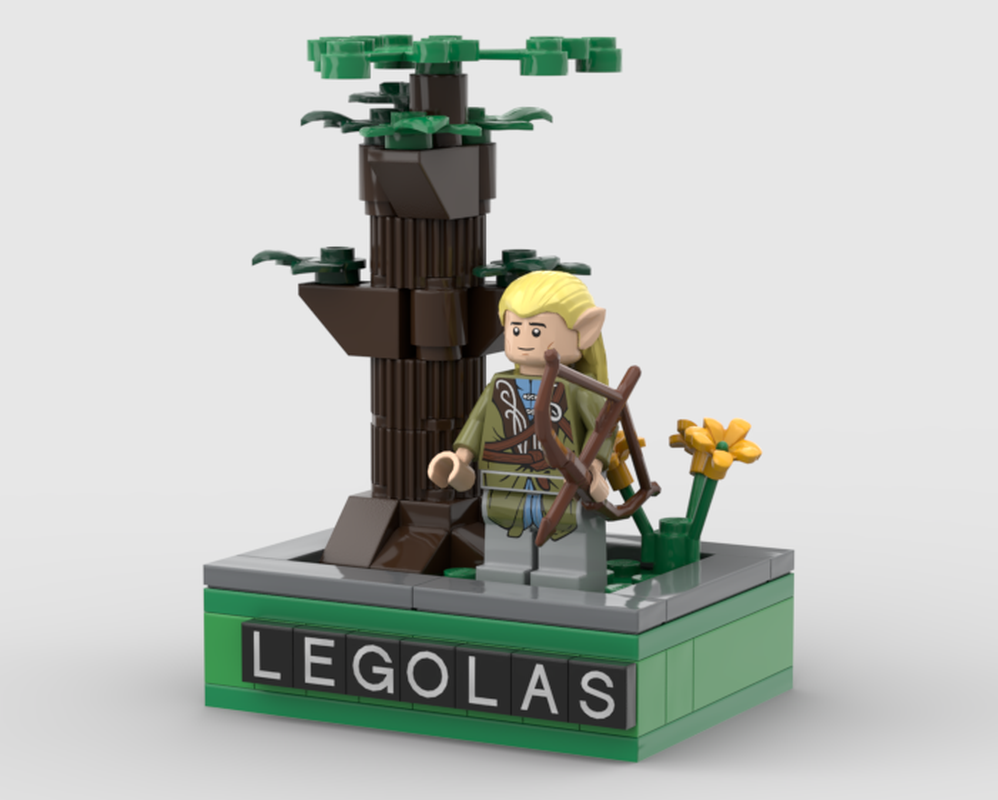 LEGO MOC Legolas Display Stand by Gandalf Bricks | Rebrickable - Build ...