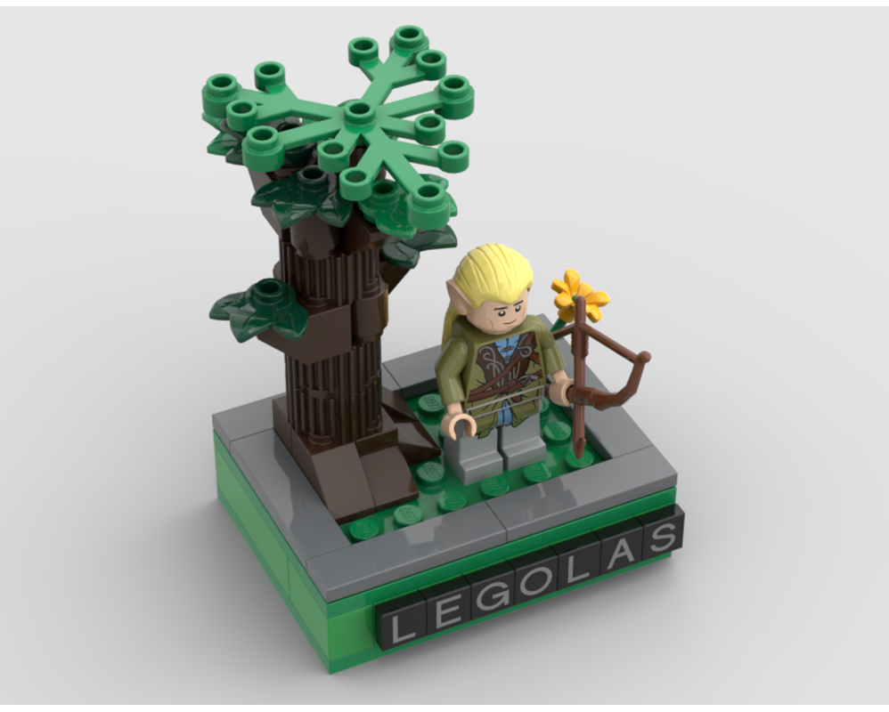 LEGO MOC Legolas Display Stand by Gandalf Bricks | Rebrickable - Build ...
