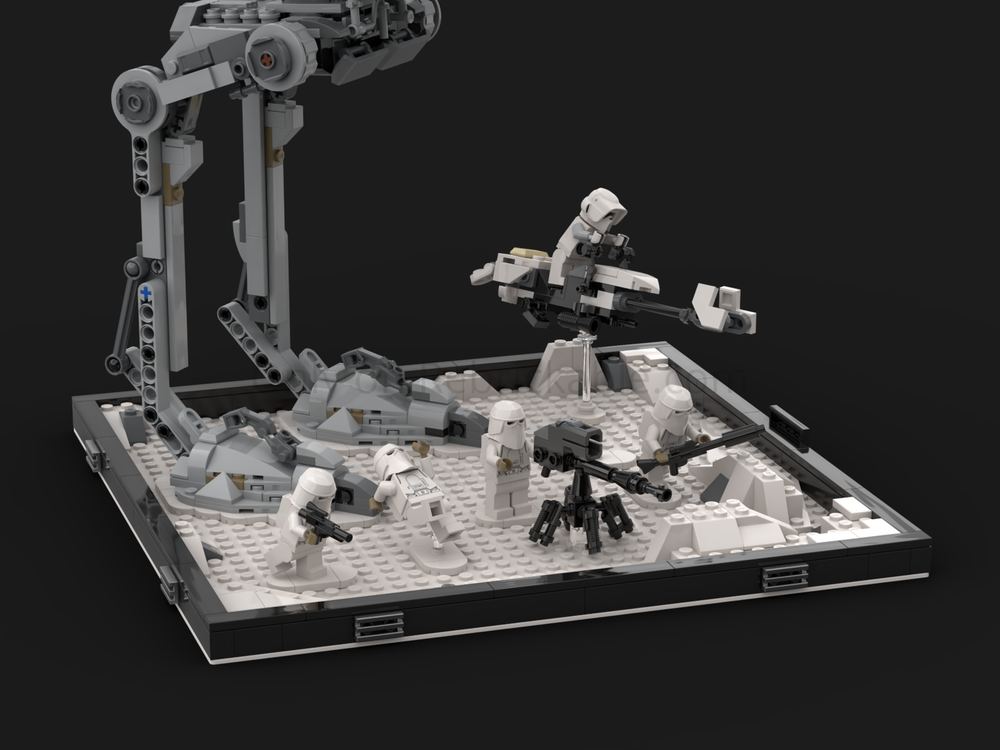LEGO MOC-242738 Display Base for Battle Diorama - Empire on Hoth by A ...