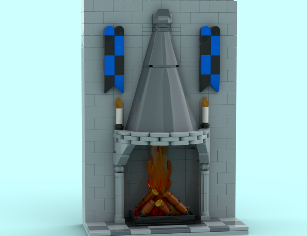 LEGO MOC-242740 Old Stone Fireplace by Castle_Builder | Rebrickable ...