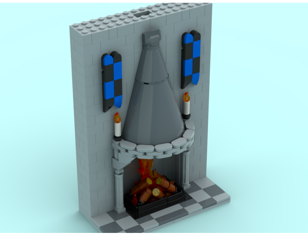 LEGO MOC-242740 Old Stone Fireplace by Castle_Builder | Rebrickable ...