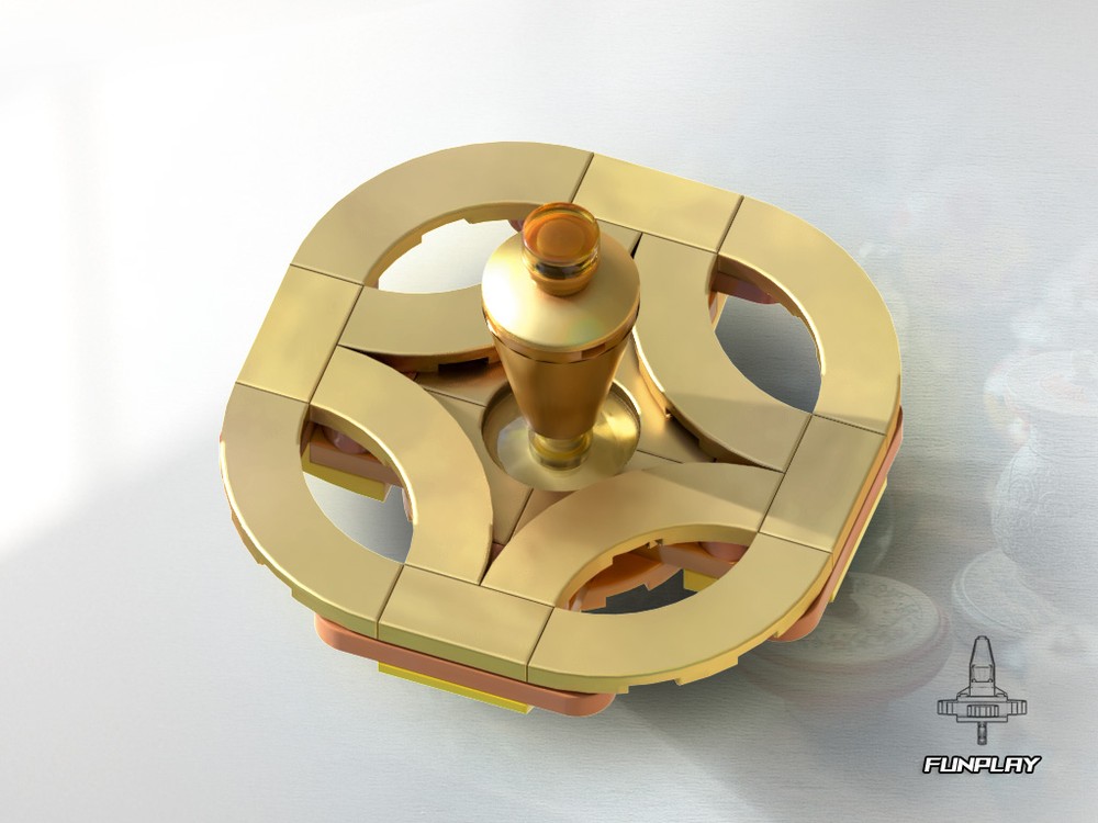 LEGO MOC Spinning Top #13 Geometric Gold by Agilinzzz | Rebrickable ...