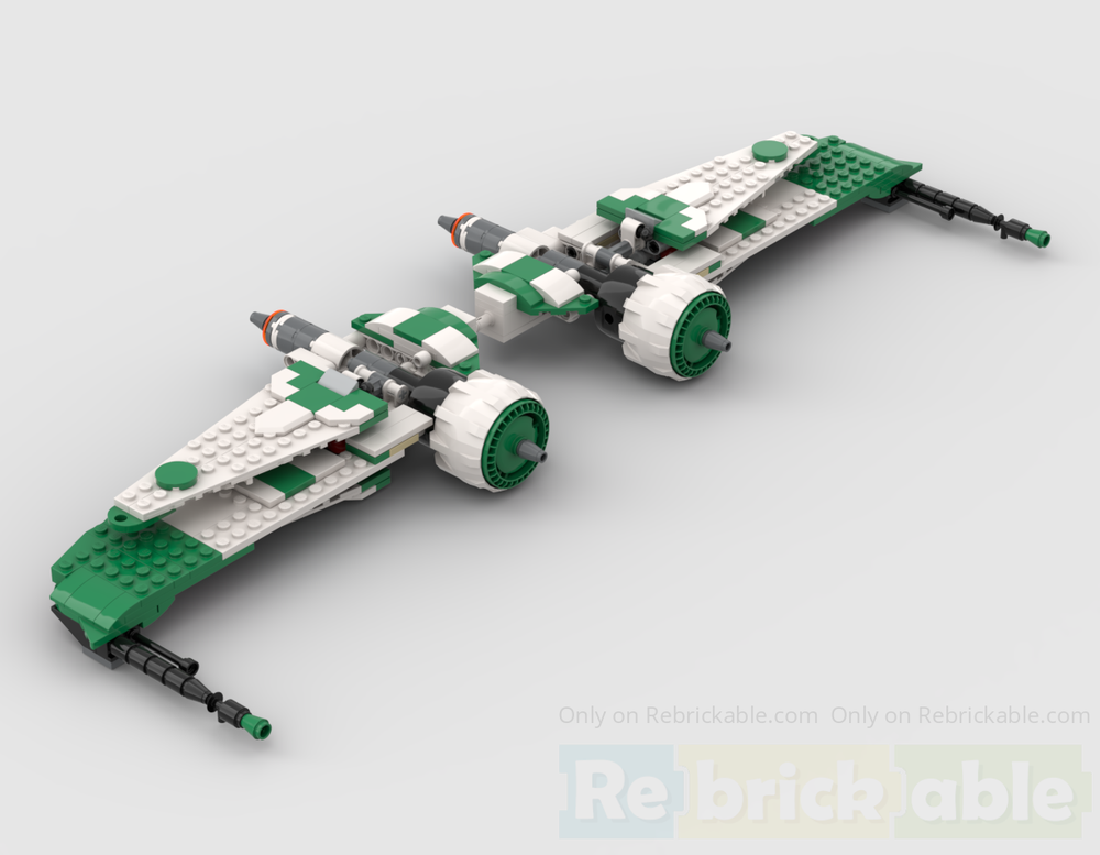 LEGO MOC Modular ARC-170 wings by Darklordofsword | Rebrickable - Build with LEGO