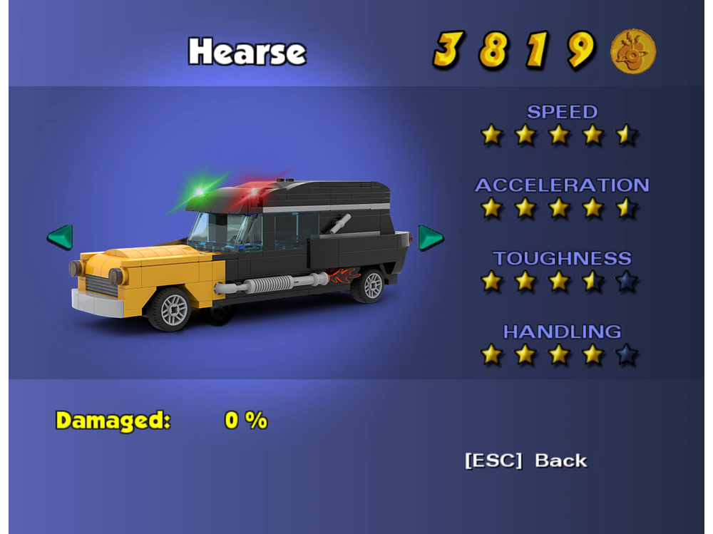 LEGO MOC Simpsons Hit and Run - Hearse by Hawk_Rowan | Rebrickable ...