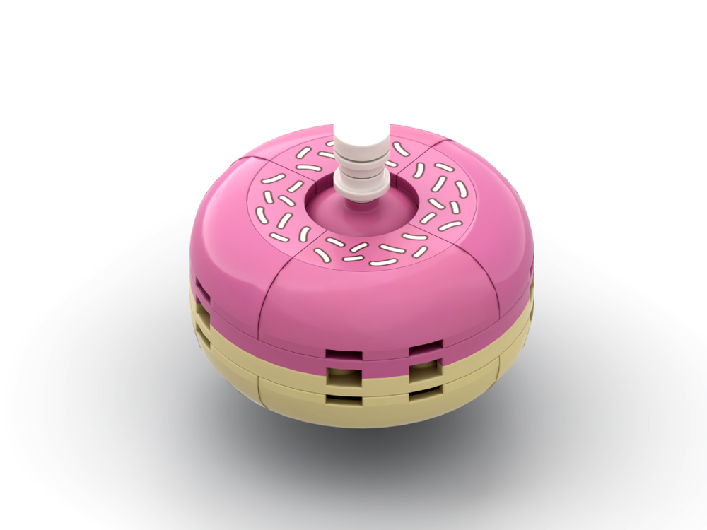 LEGO MOC Spinning Top #16 Strawberry Donut by Agilinzzz | Rebrickable ...