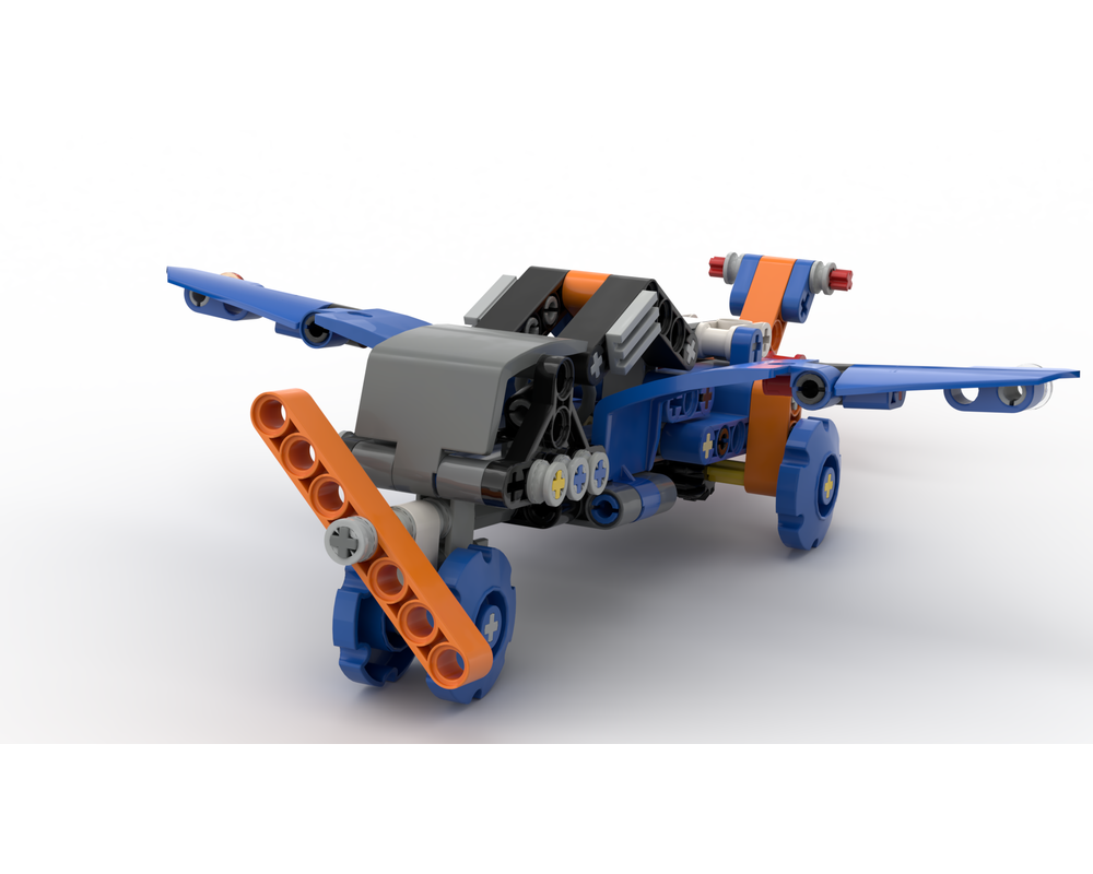 LEGO MOC-24283 Propeller plane with stand (Technic 2019) | Rebrickable ...