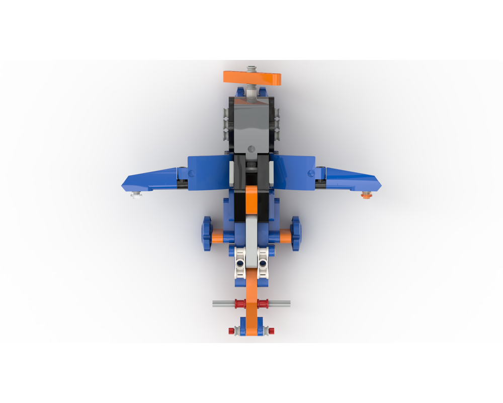 LEGO MOC Propeller plane with stand by VBod | Rebrickable - Build with LEGO