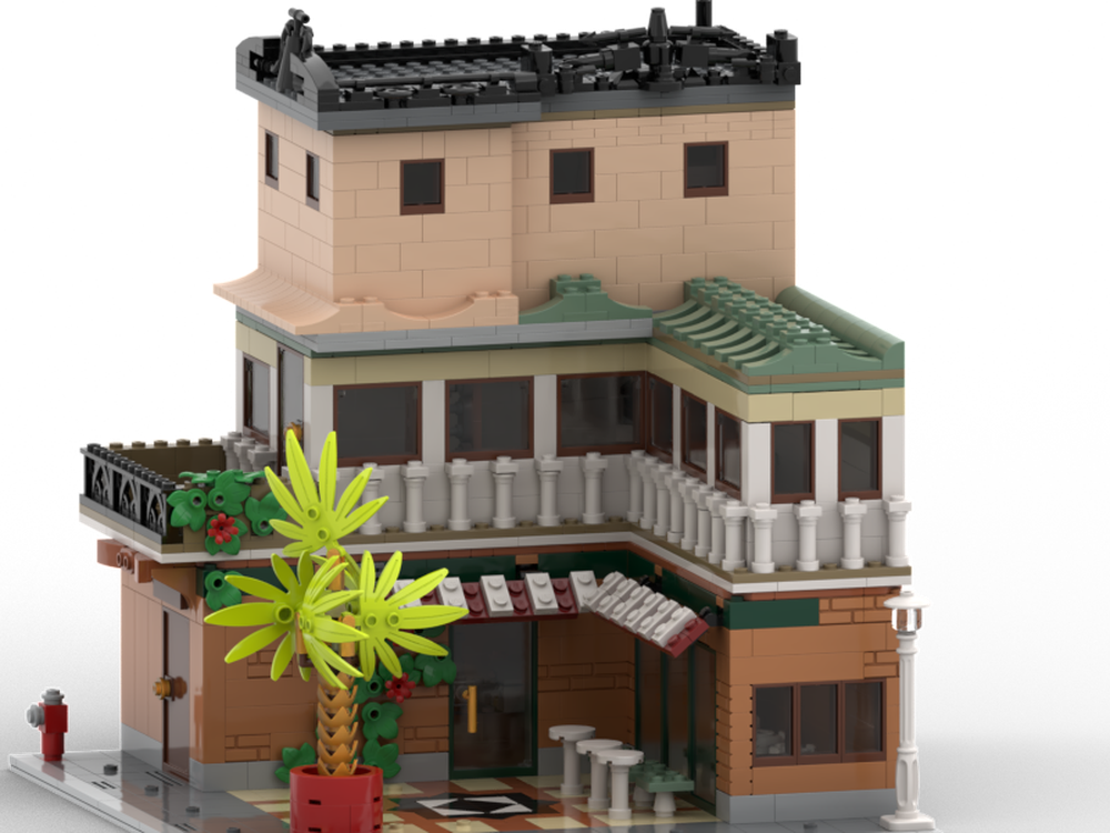 LEGO MOC-242841 10297 Corner Café Modular by faint_range14 ...