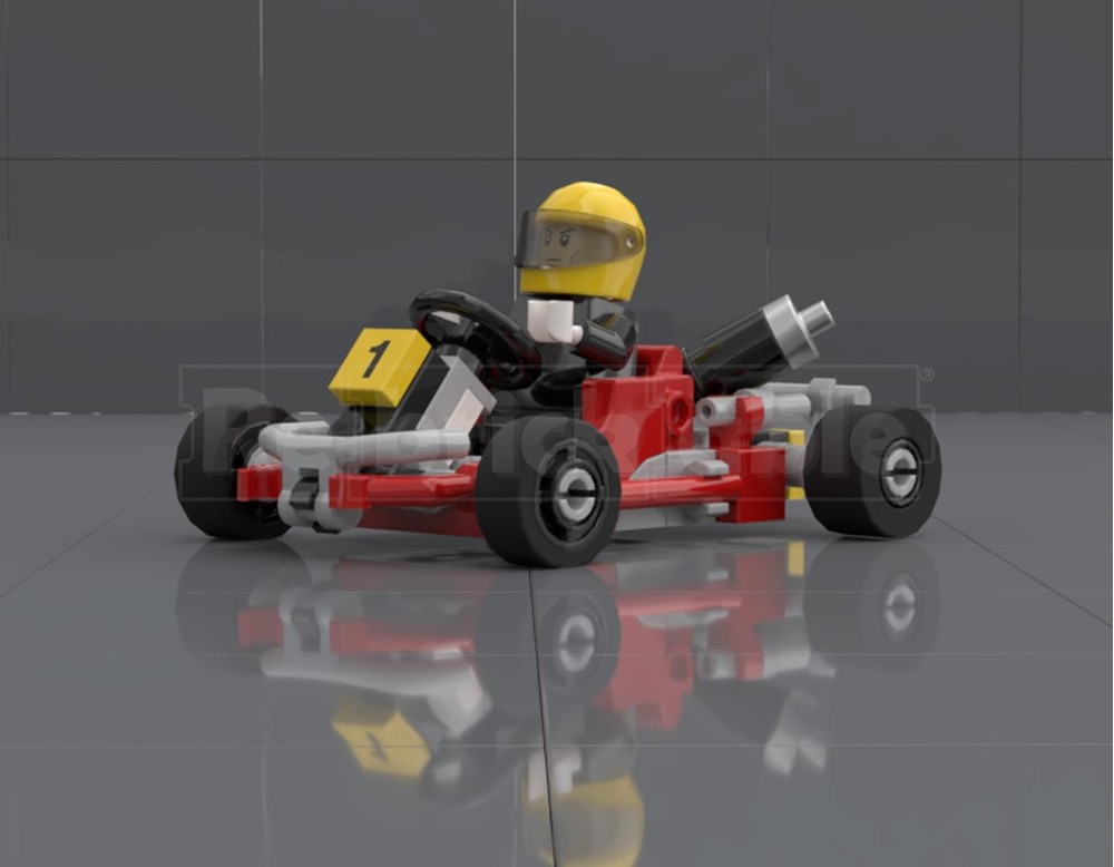LEGO MOC Go-kart by GEAR-BLOX | Rebrickable - Build with LEGO