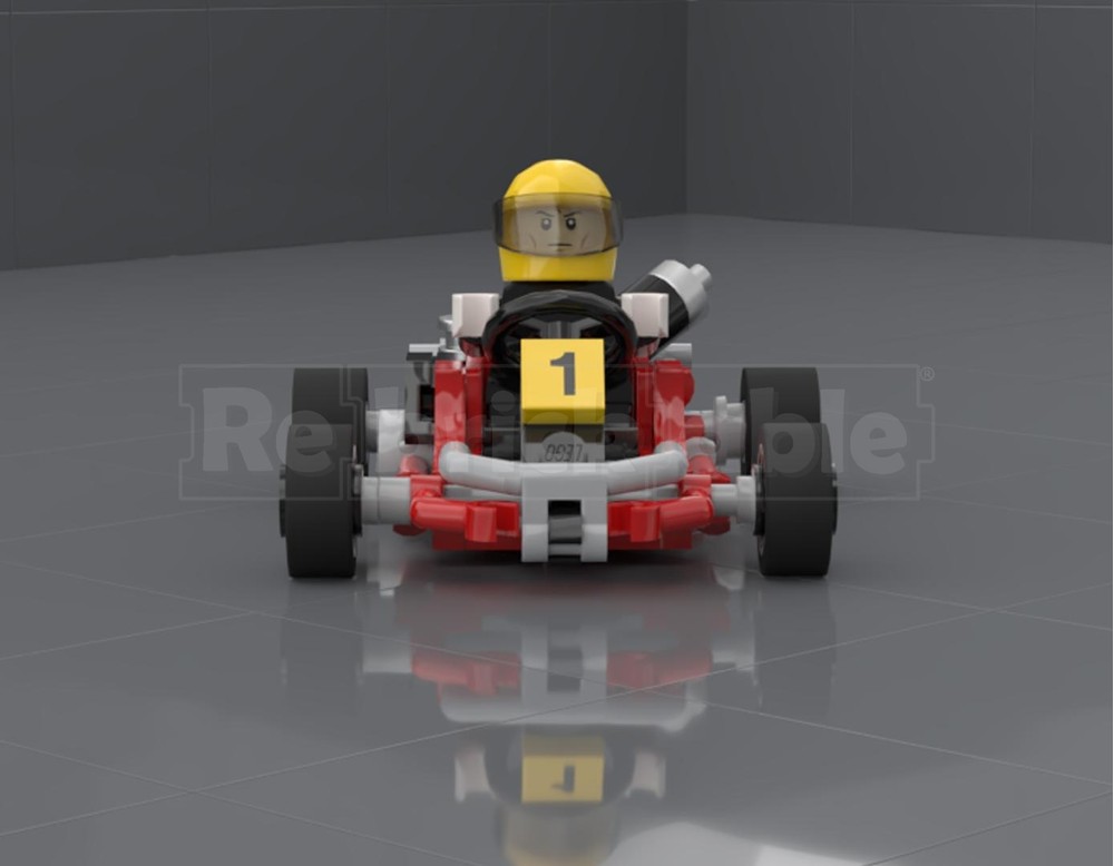 LEGO MOC Go-kart by GEAR-BLOX | Rebrickable - Build with LEGO