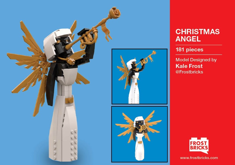LEGO MOC-242897 Christmas Angel (Tree Topper) by Frostbricks ...