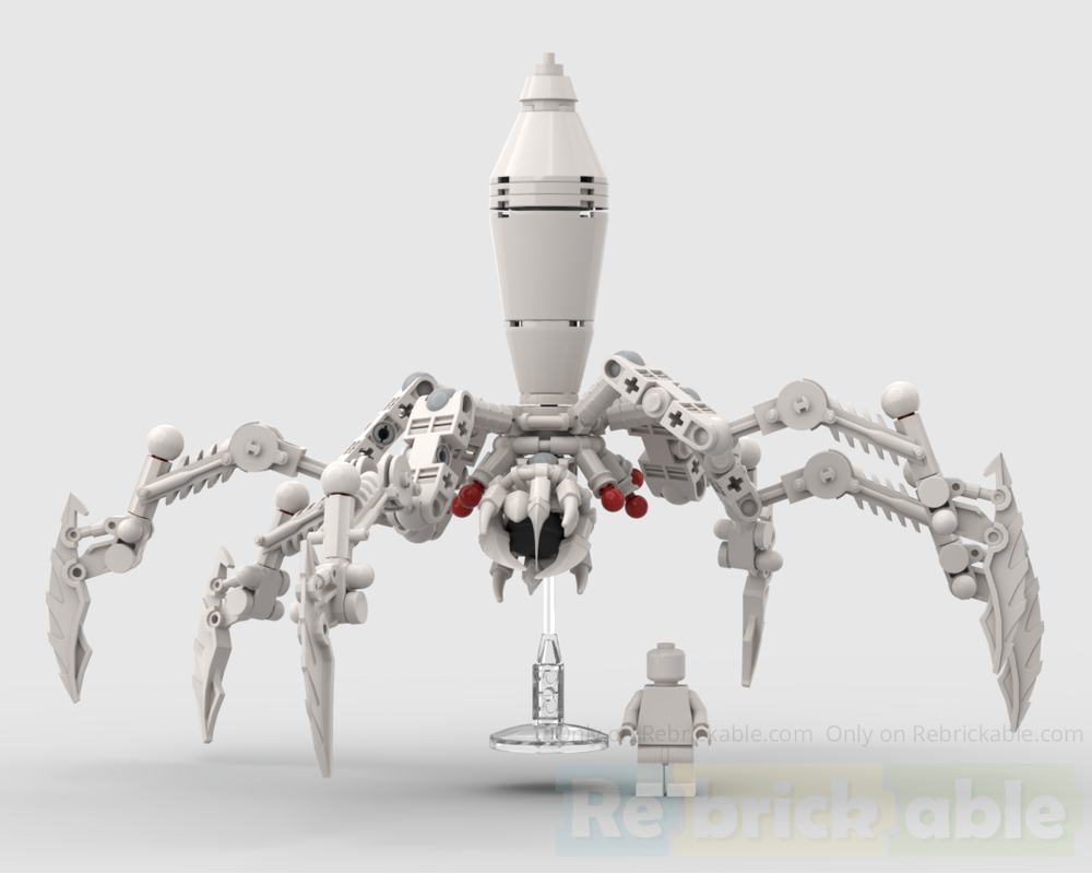 LEGO MOC Knobby White Spider by Darklordofsword | Rebrickable - Build ...