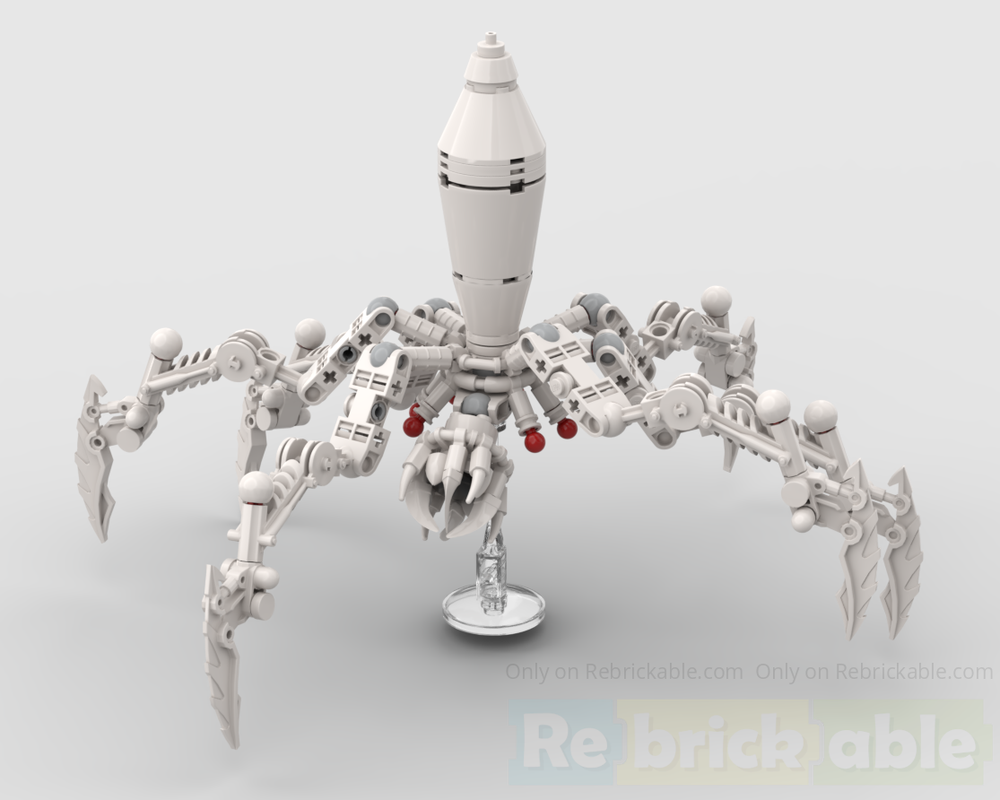 LEGO MOC Knobby White Spider by Darklordofsword | Rebrickable - Build ...