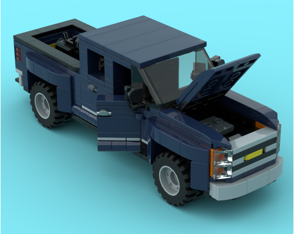 LEGO MOC Chevy Silverado Inspired by BigTrainBricks | Rebrickable ...