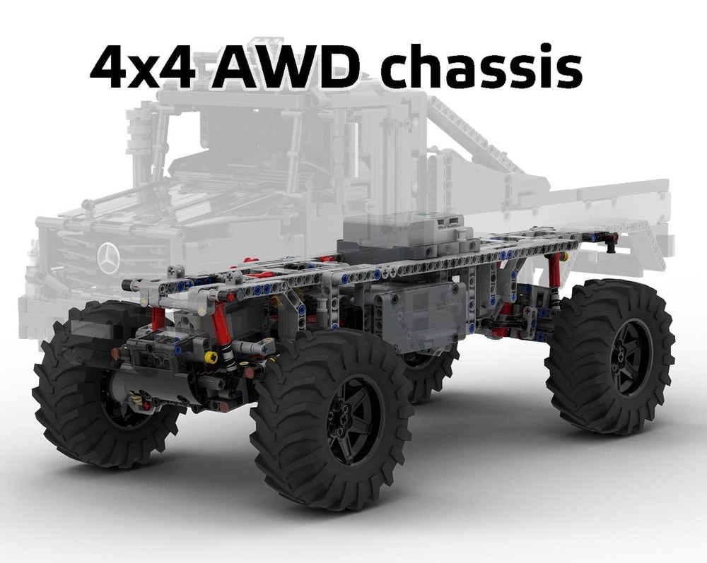 LEGO MOC-242964 4x4 AWD chassis by denismers | Rebrickable - Build with ...