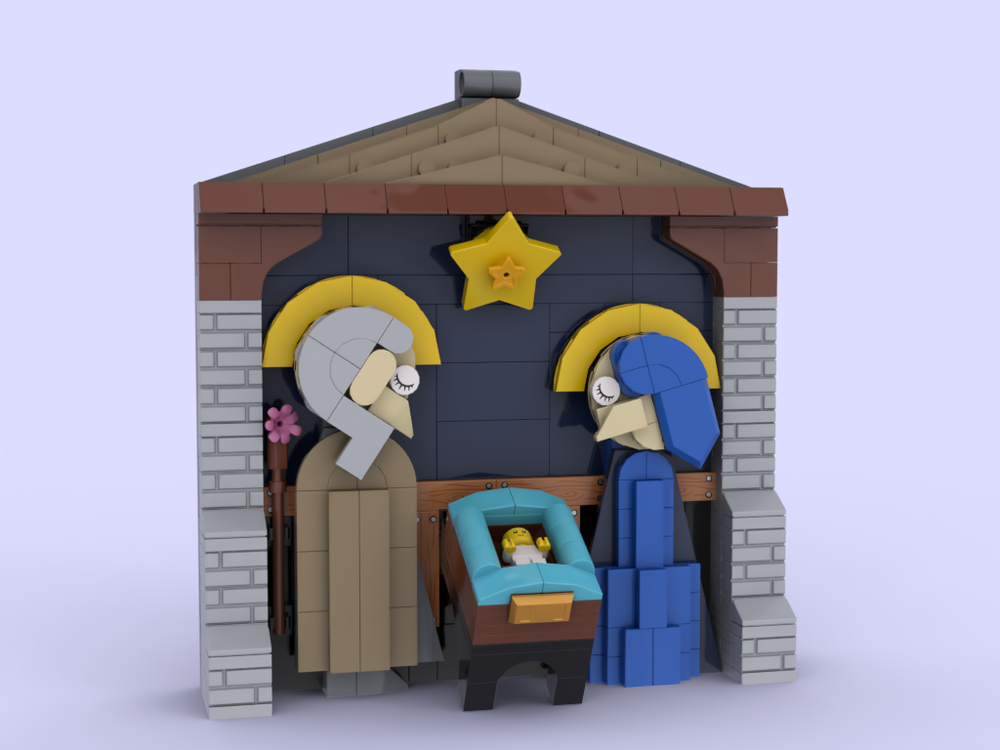 LEGO MOC Christmas Ornament - Nativity by mshenn | Rebrickable - Build ...