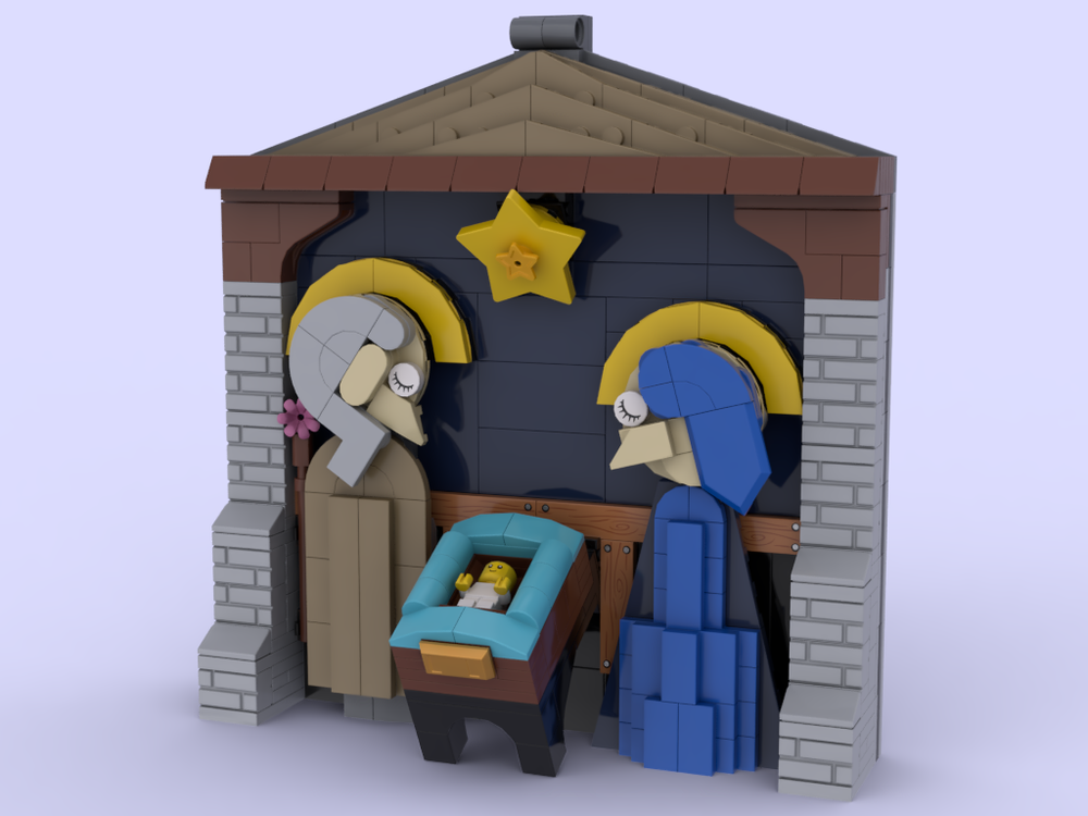 LEGO MOC Christmas Ornament - Nativity by mshenn | Rebrickable - Build ...