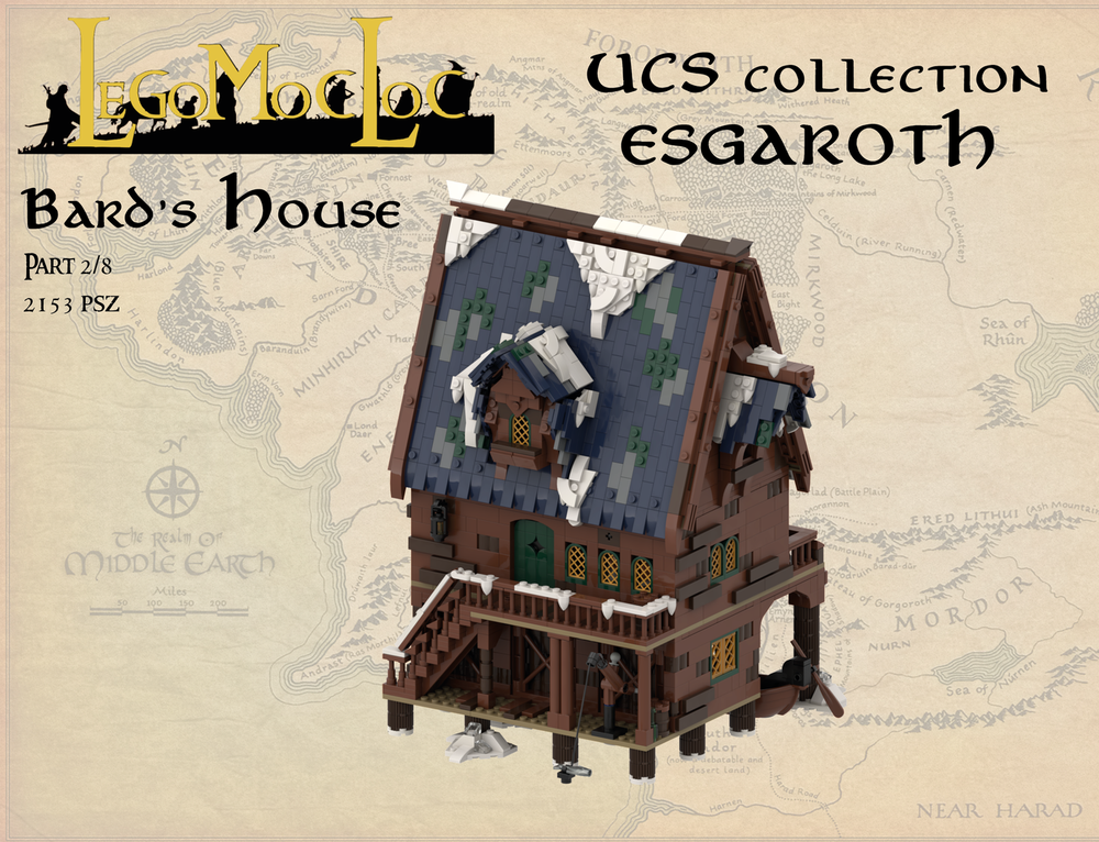 LEGO MOC-243006 UCS Esgaroth - part 2/8 - Bard's House by LegoMocLoc ...