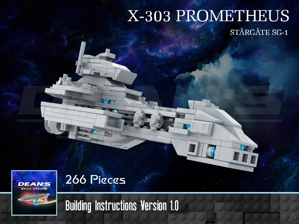 LEGO MOC X-303 Prometheus - Stargate SG-1 by DeansBrickDesigns ...