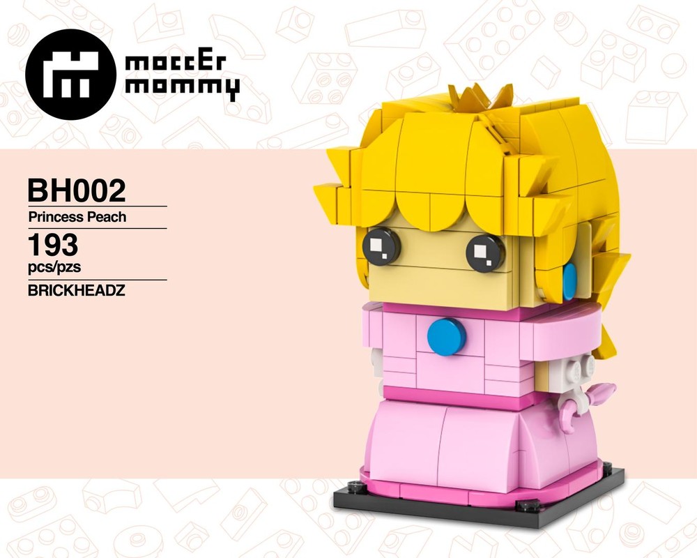 LEGO MOC Princess Peach - Super Mario 64 - Brickheadz by moccermommy ...