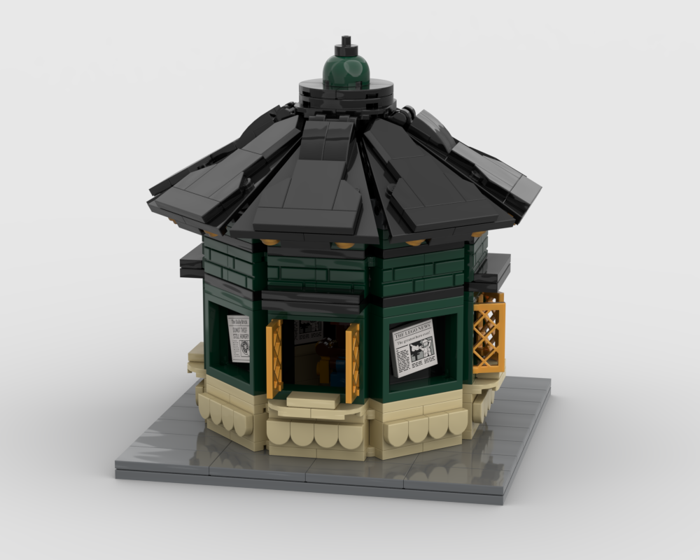 LEGO MOC newsagent kiosk by SamuBianco | Rebrickable - Build with LEGO