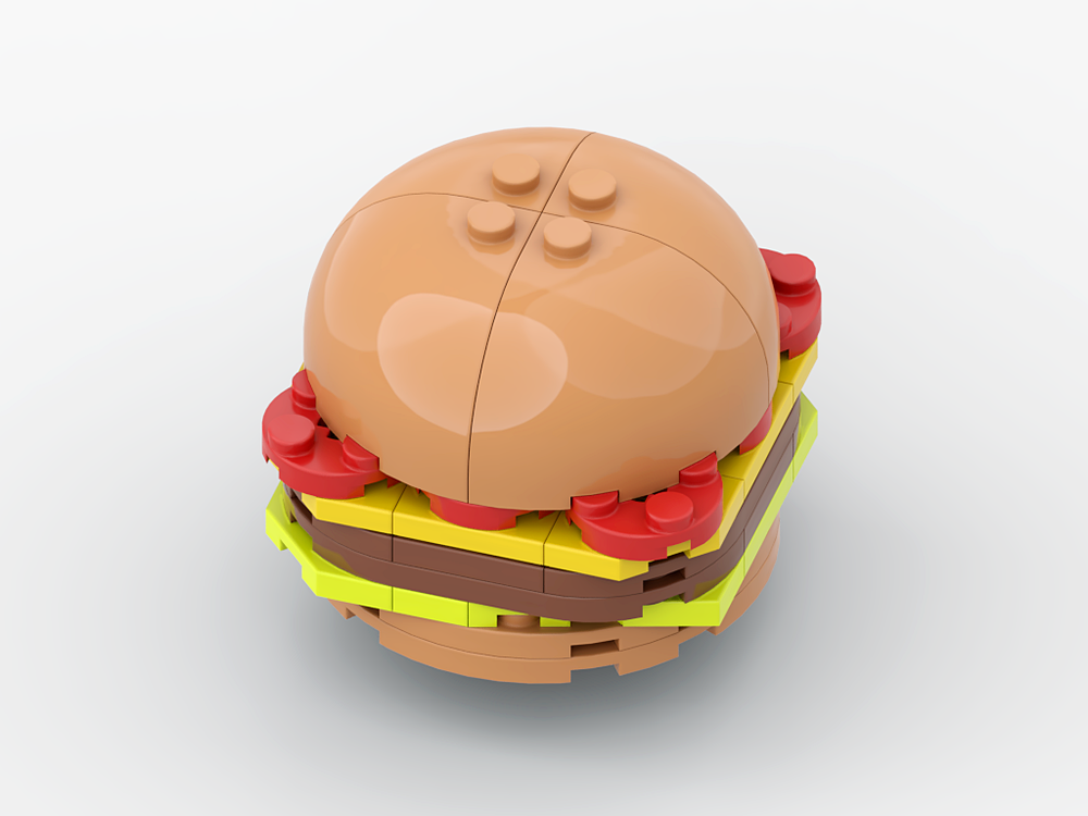 LEGO MOC Spinning Top #18 Cheese Burger by Agilinzzz | Rebrickable ...