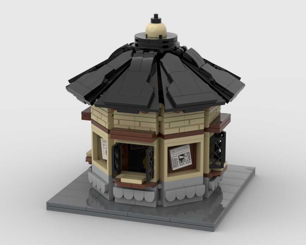LEGO MOC-243139 newsagent kiosk - RECOLORED version by SamuBianco ...