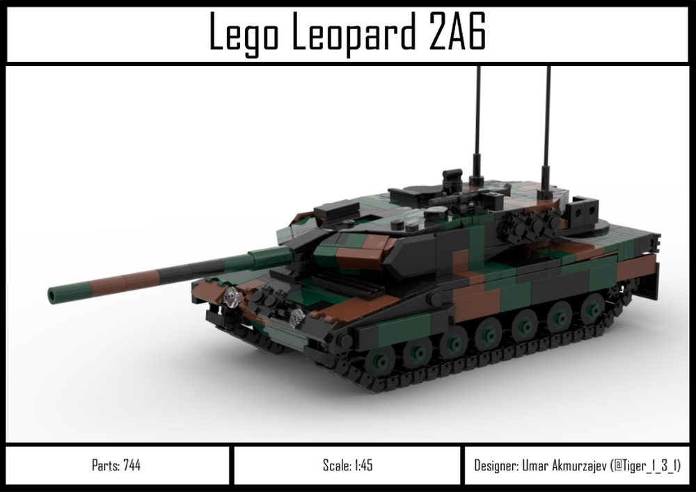 LEGO MOC-243155 Lego Leopard 2A6 (1.45) by Tiger_1_3_1 | Rebrickable ...