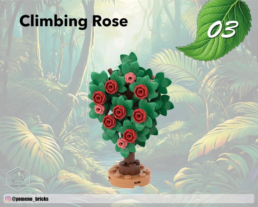 LEGO MOC-243172 Climbing Rose by YomenoBricks | Rebrickable - Build ...