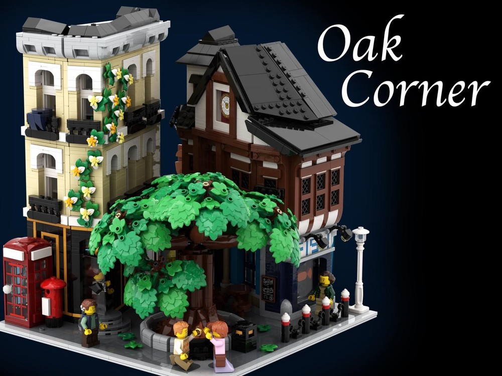 LEGO MOC-243252 Oak Corner (Modular) by Thibau_g | Rebrickable - Build ...