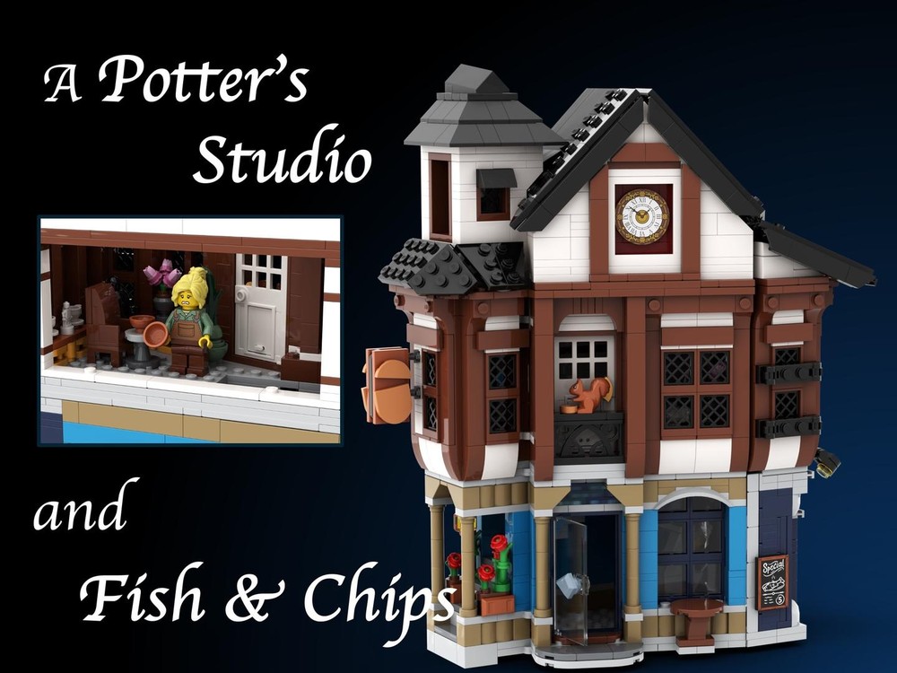 LEGO MOC-243252 Oak Corner (Modular) by Thibau_g | Rebrickable - Build ...