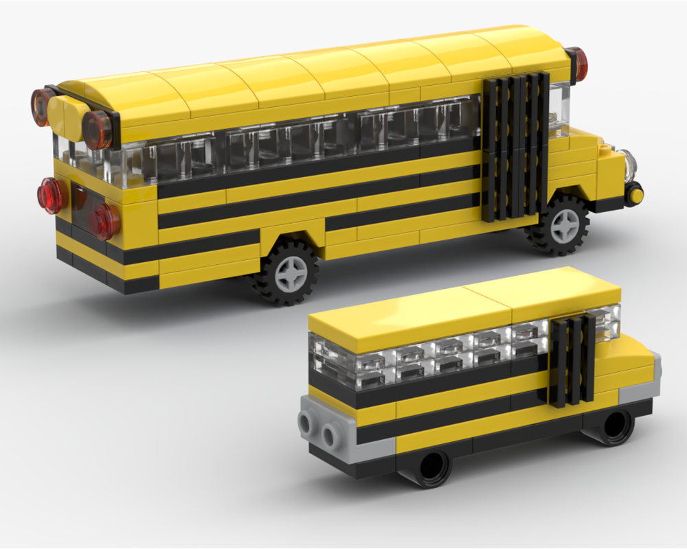 LEGO MOC Two School Buses by smatz277 | Rebrickable - Build with LEGO