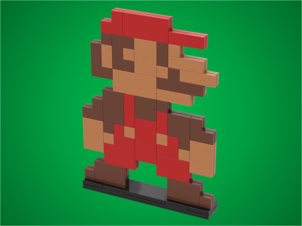 LEGO MOC-243302 8-bit Mario by NoParadise_Bricks | Rebrickable - Build ...